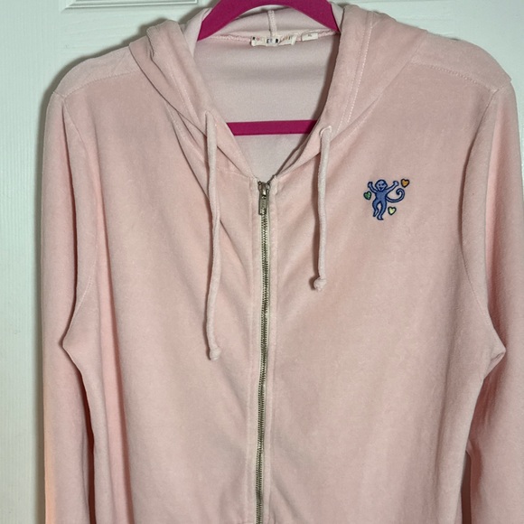 Roller Rabbit | Sweaters | Roller Rabbit Baby Pink Zipup Hoodie With ...